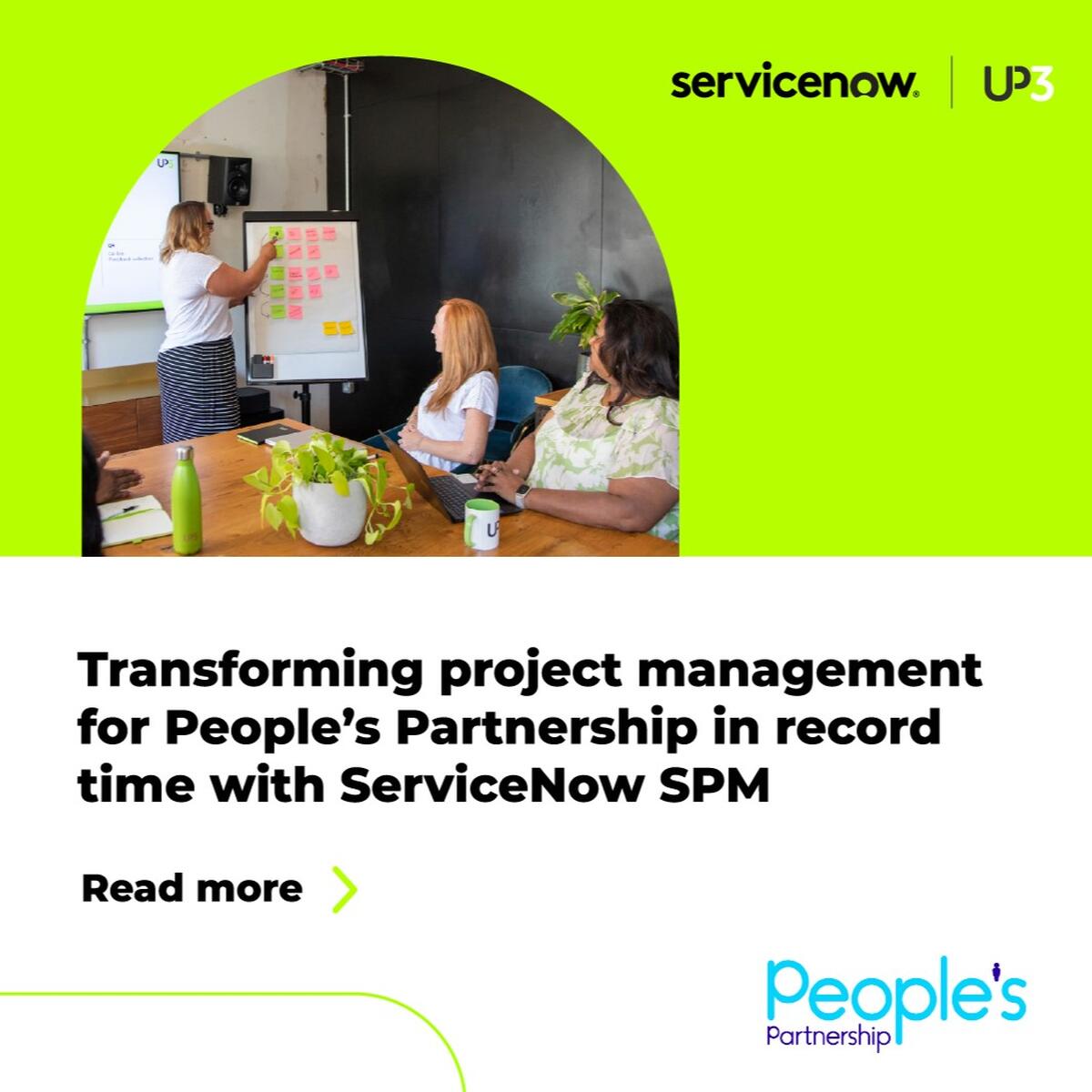 People's Partnership - ServiceNow SPM improves project management | UP3