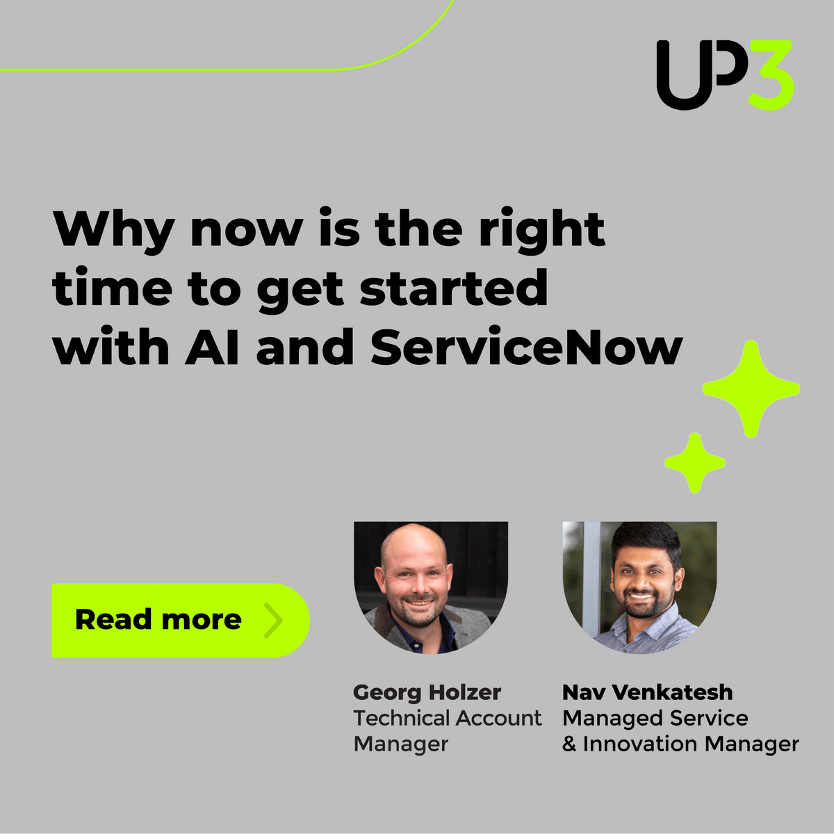 Why now is the right time to get started with AI on ServiceNow| UP3