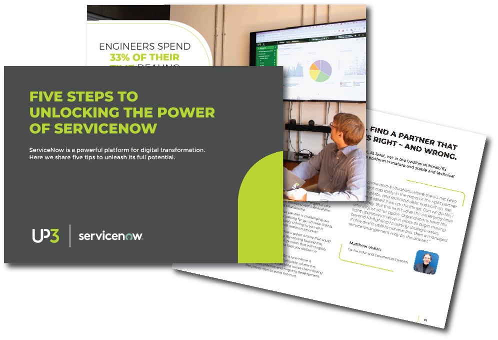 UP3 | Free ebook | Unlock the power of ServiceNow| UP3